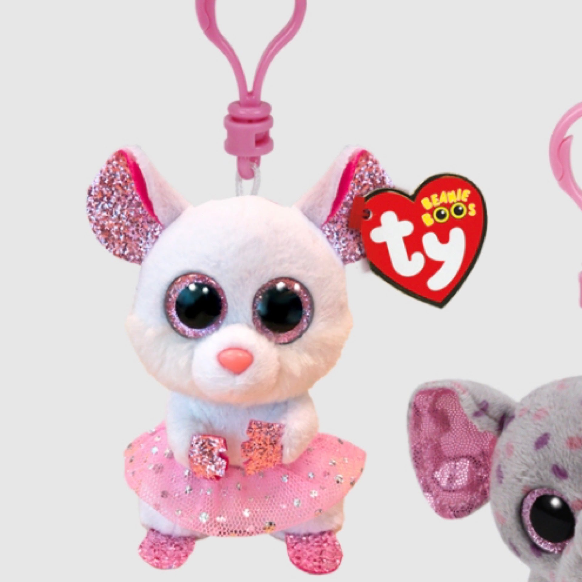 Ty -Nina the Mouse- Keychain | Jumbo Jelly Bean Corp.