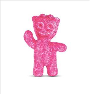 Iscream - Pink Sour Patch Kid Mini Plushie | Jumbo Jelly Bean Corp.