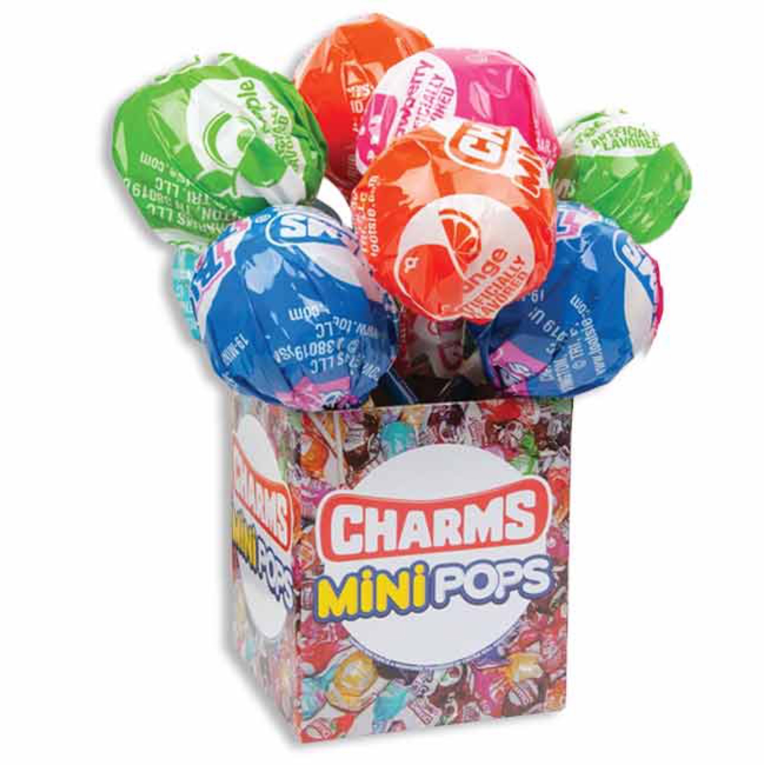Charms - Giant Pop Wrapped with 12 Suckers inside | Jumbo Jelly Bean Corp.