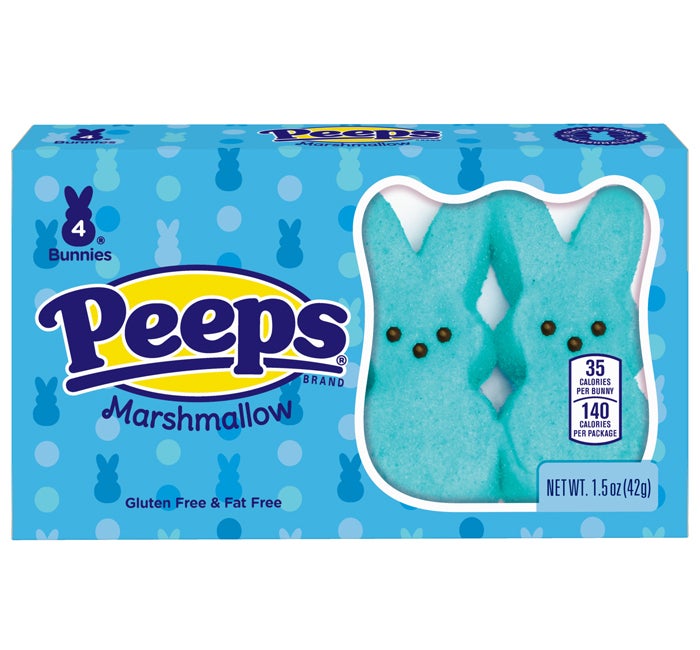 PEEPS 4 CT BUNNIES - BLUE | Jumbo Jelly Bean Corp.