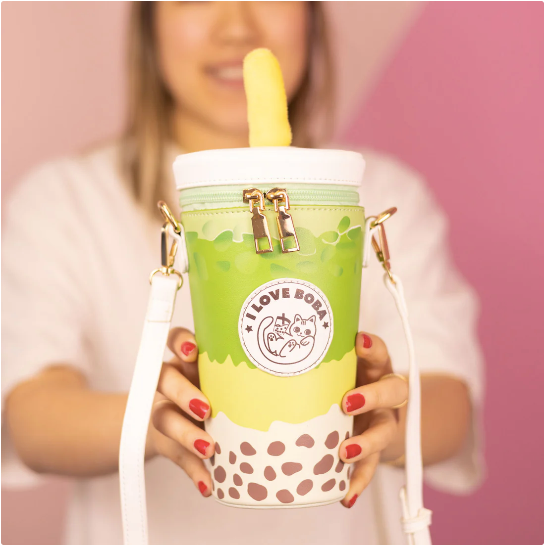 Boba Milk Tea Matcha Handbag | Jumbo Jelly Bean Corp.